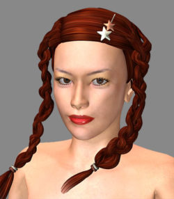 Mitsuami Hair(V4) | 3DCG所有物